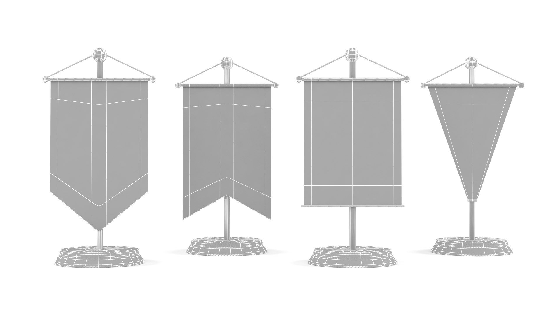 3D Desk Flag - TurboSquid 2085162