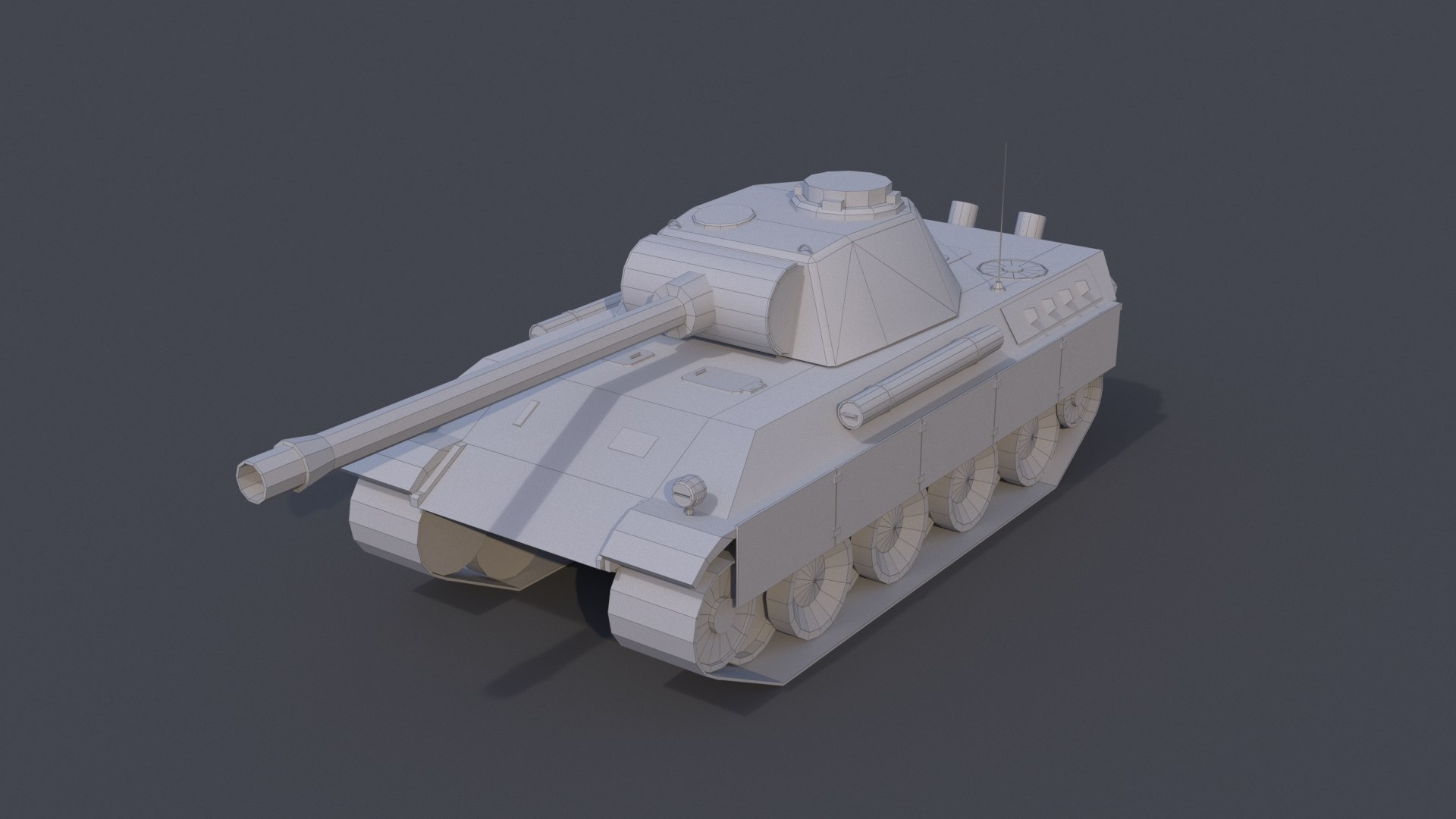 Tank Panther Pzkpfw Ausf 3D - TurboSquid 1155346