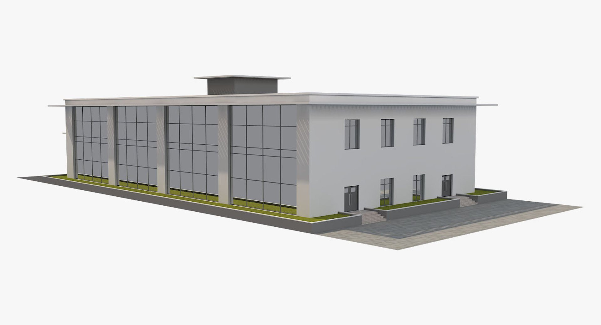 Office Building 2 3D Model - TurboSquid 1420944