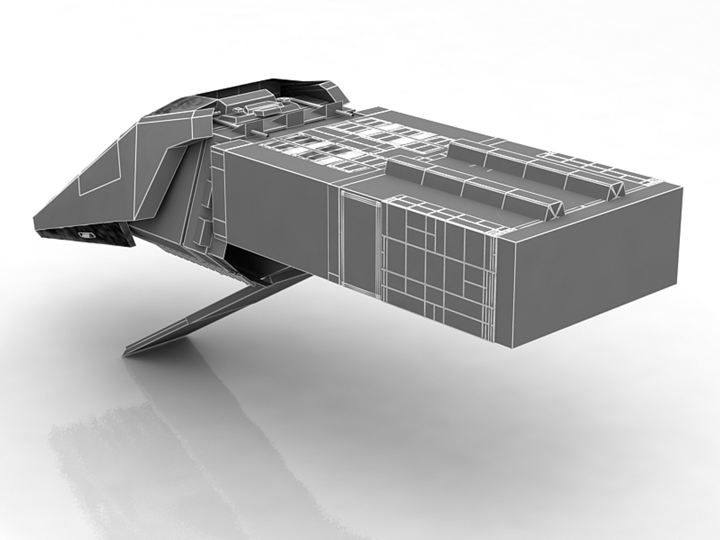 3d Imperial Shuttle Lambda Model Turbosquid 1622885