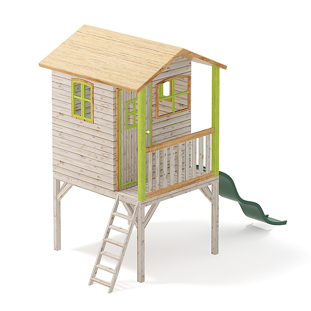 3D Children House Slide - TurboSquid 1243362