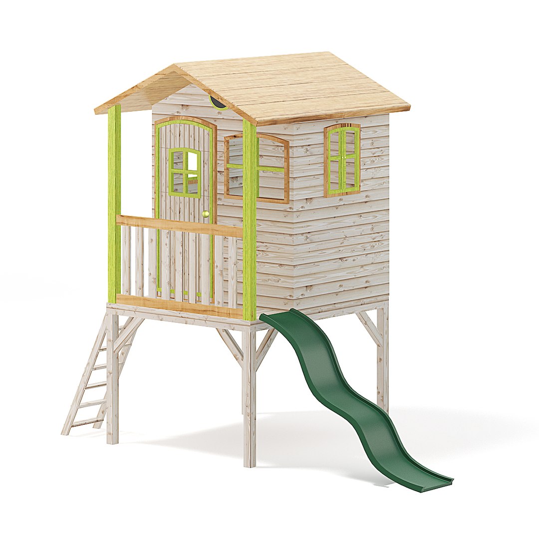 3D Children House Slide - TurboSquid 1243362