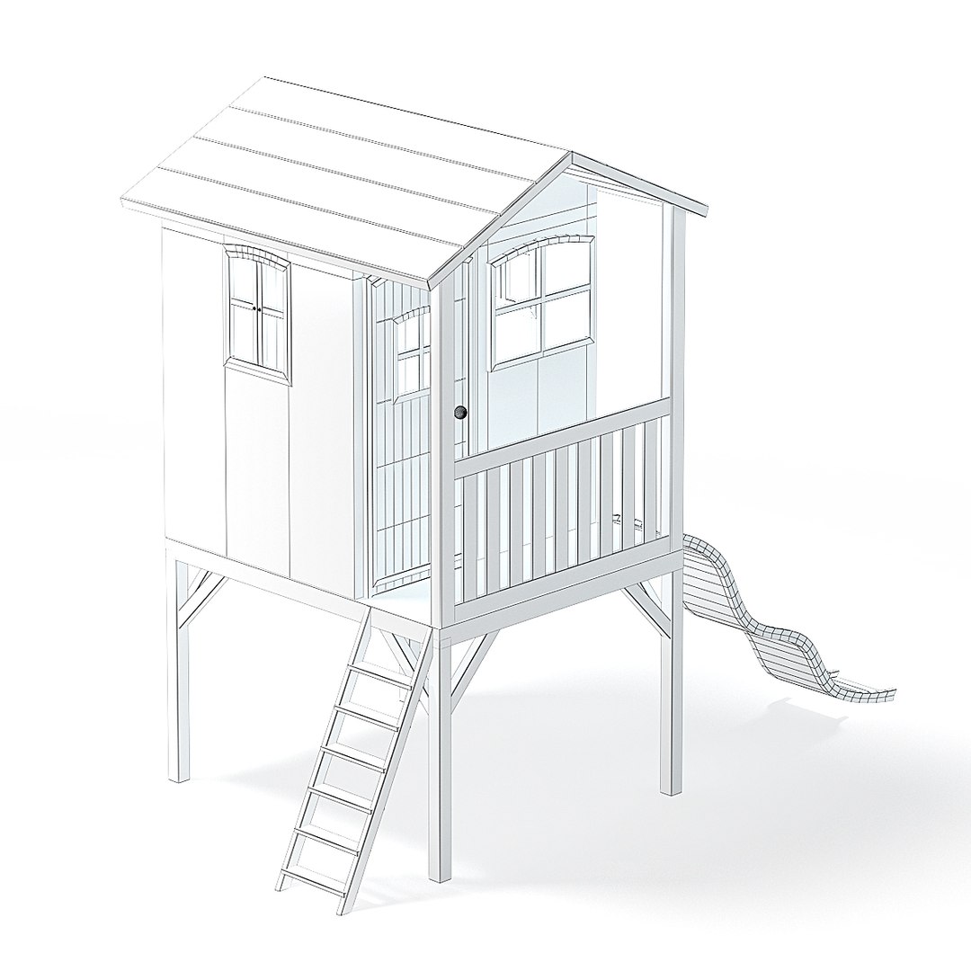 3D Children House Slide - TurboSquid 1243362