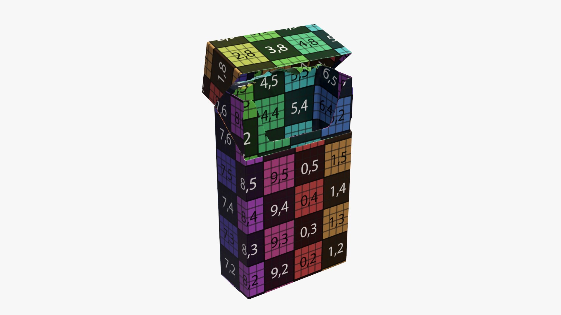 3D Opened Cigarette Pack Model - TurboSquid 1571297