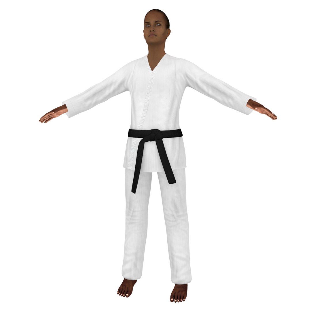 Rigged Karate 3D Model - TurboSquid 1361667
