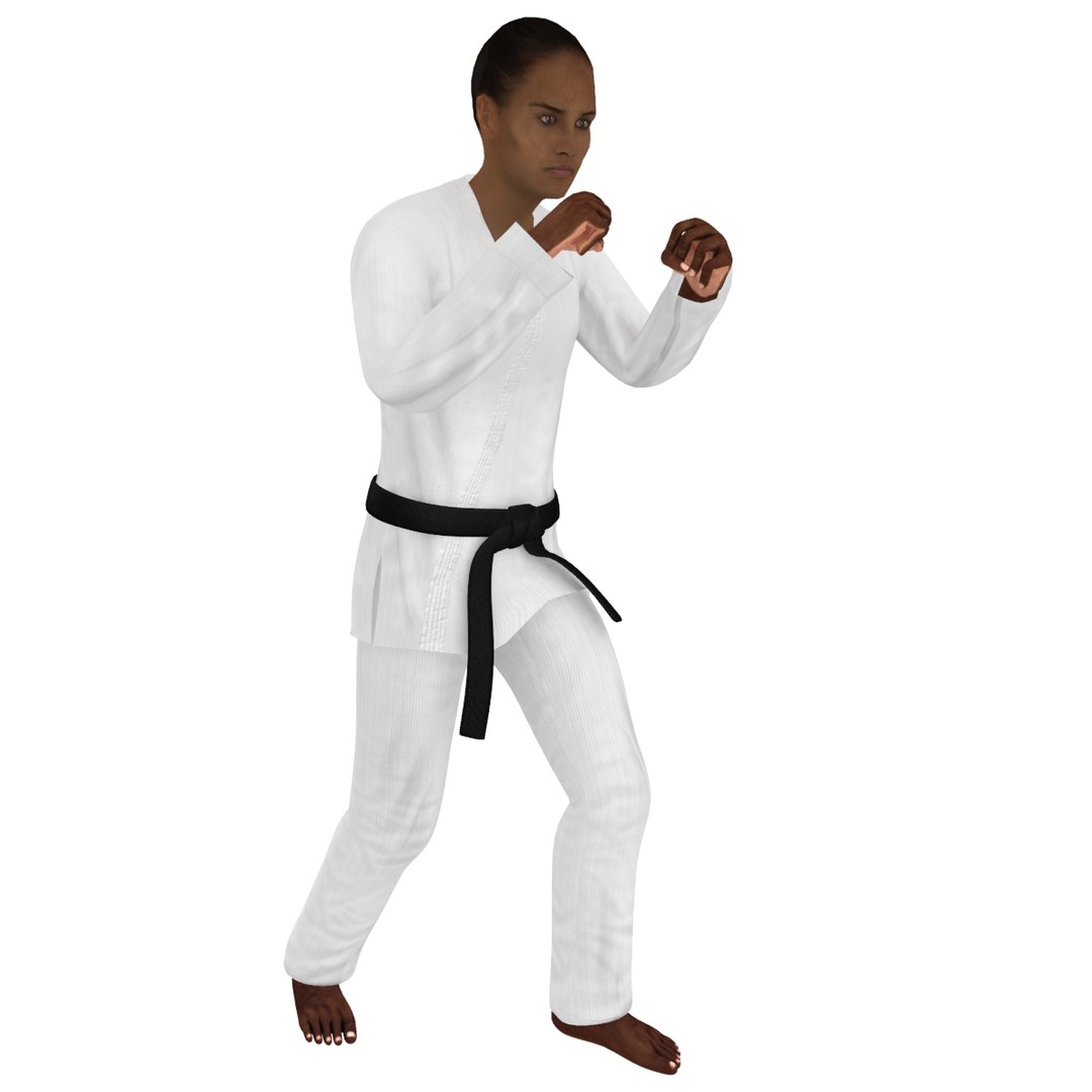 Rigged karate 3D model - TurboSquid 1361667