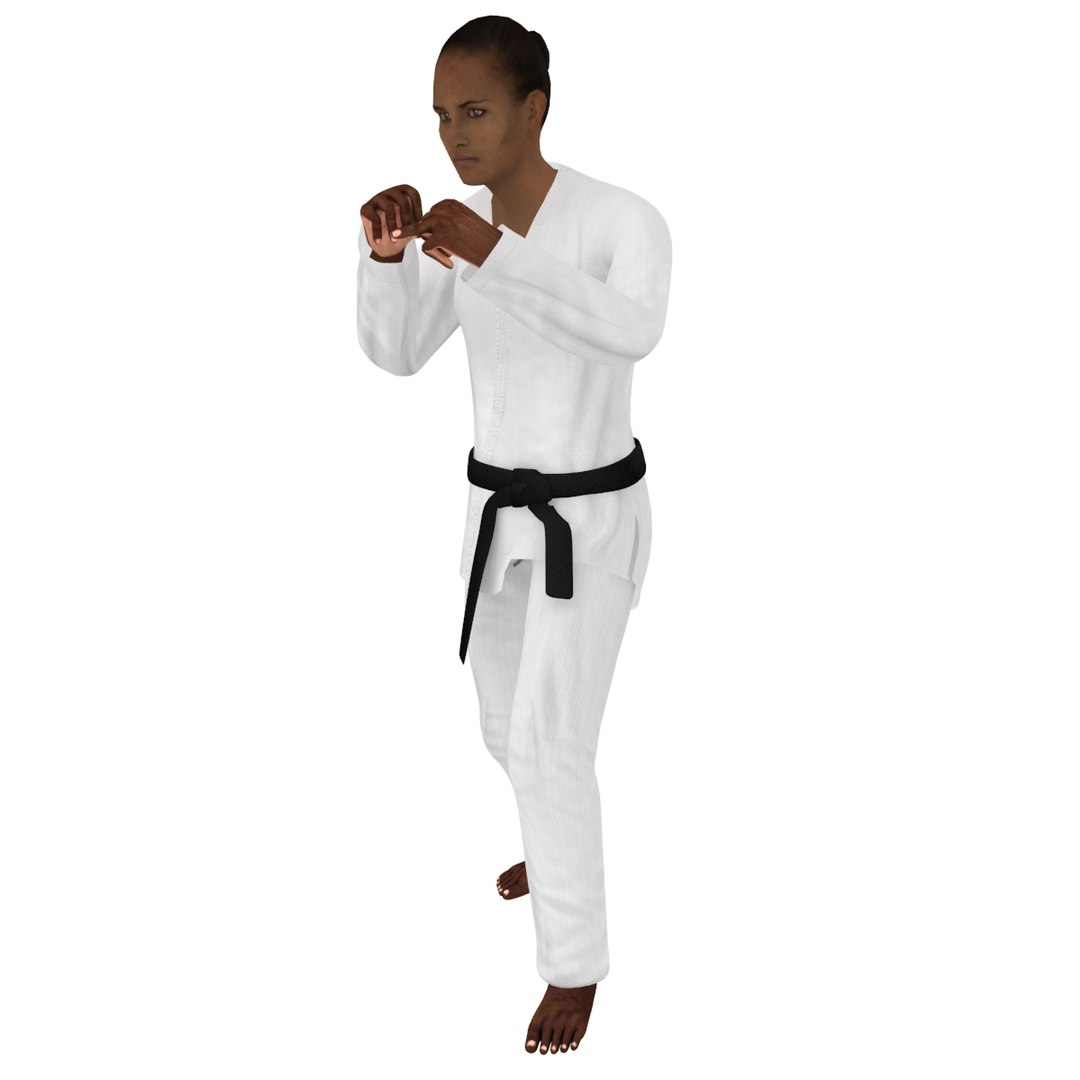 Rigged Karate 3D Model - TurboSquid 1361667