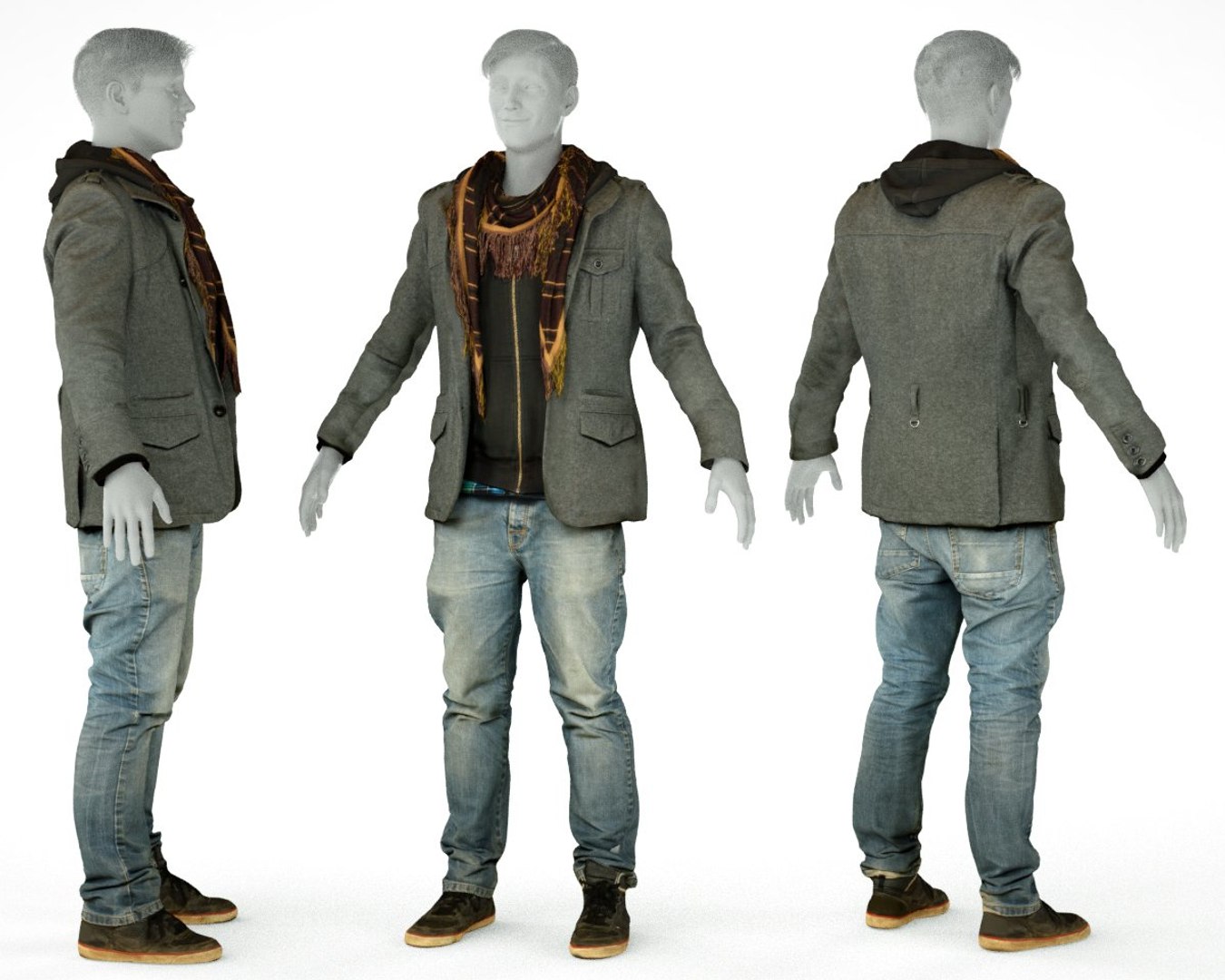 Male Clothing Outfit 3D - TurboSquid 1329875