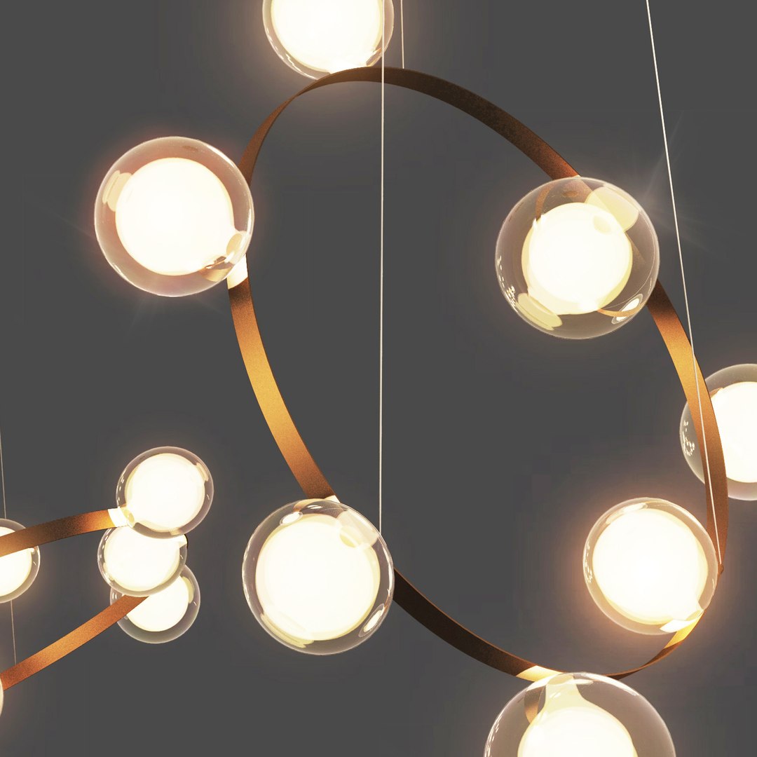 Moooi Hubble Bubble Chandelier 3D model - TurboSquid 2118542
