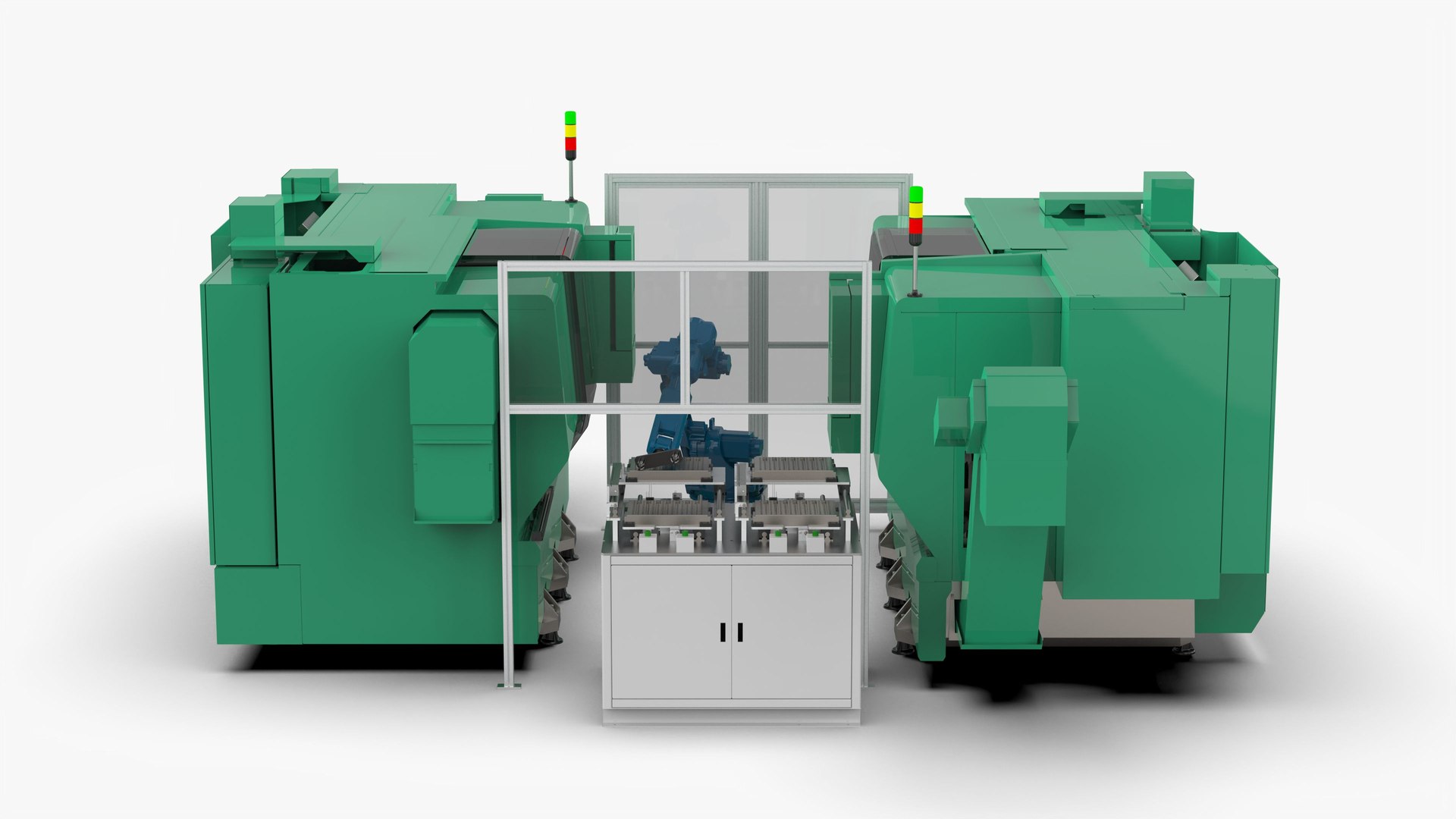 Automatic Double Station Lathe Loading And Unloading Machine Model ...