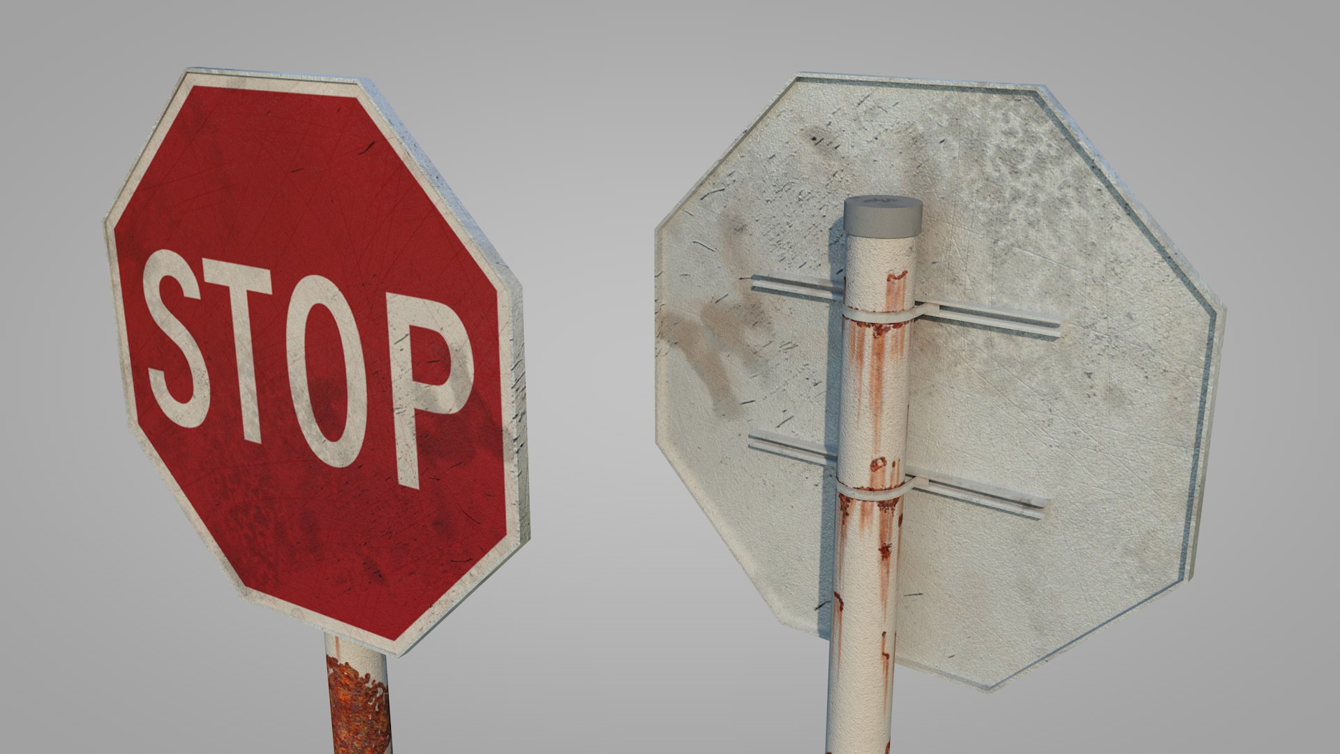 3d Model Stop Sign