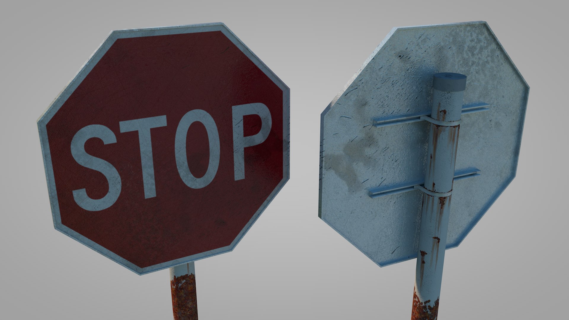 3d Model Stop Sign