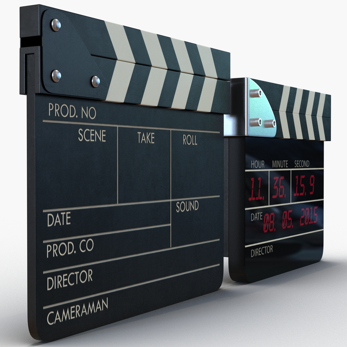 3d clapboards set model