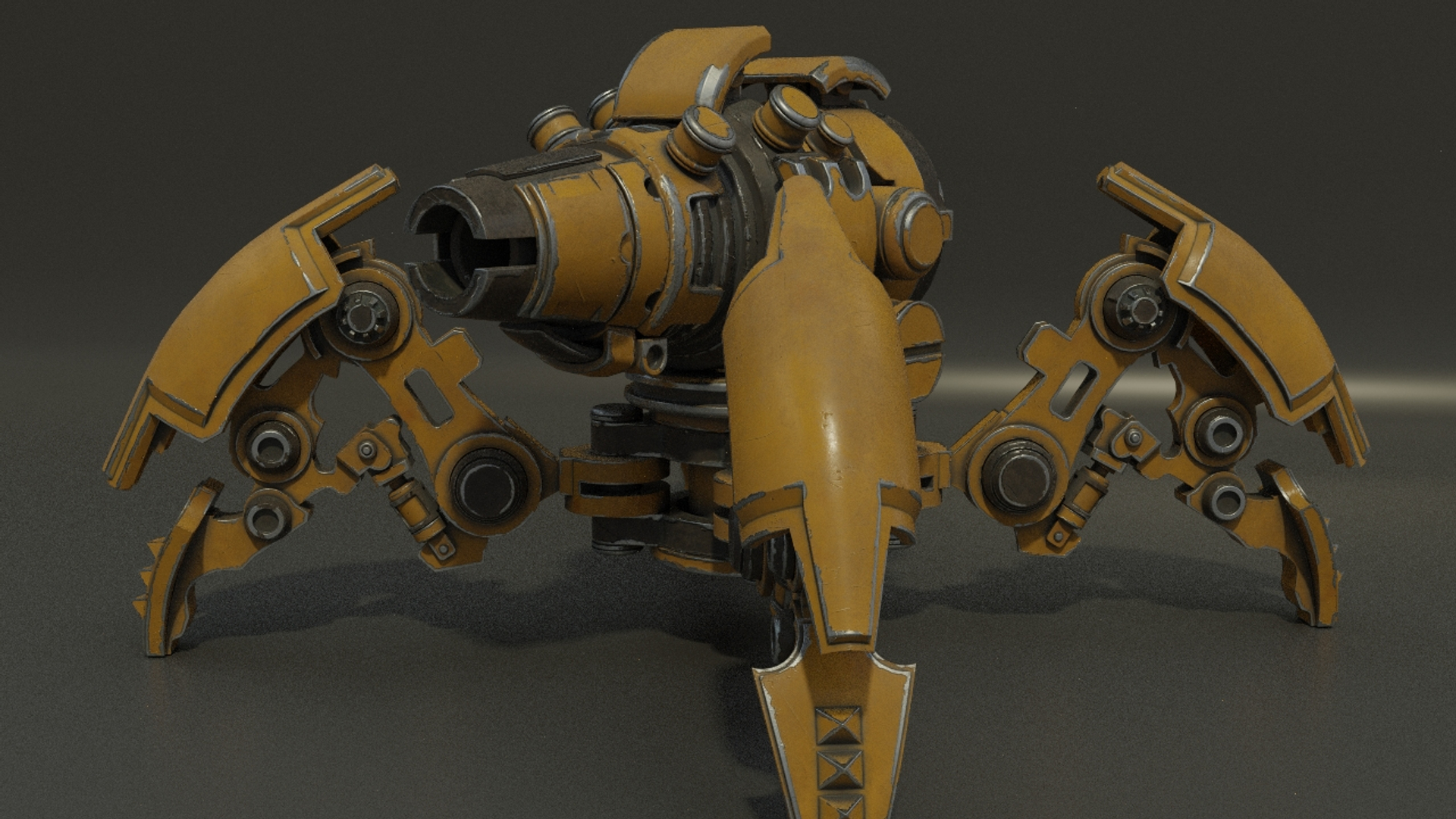 Spider Tank M-04 Yellow 3D - TurboSquid 1203411