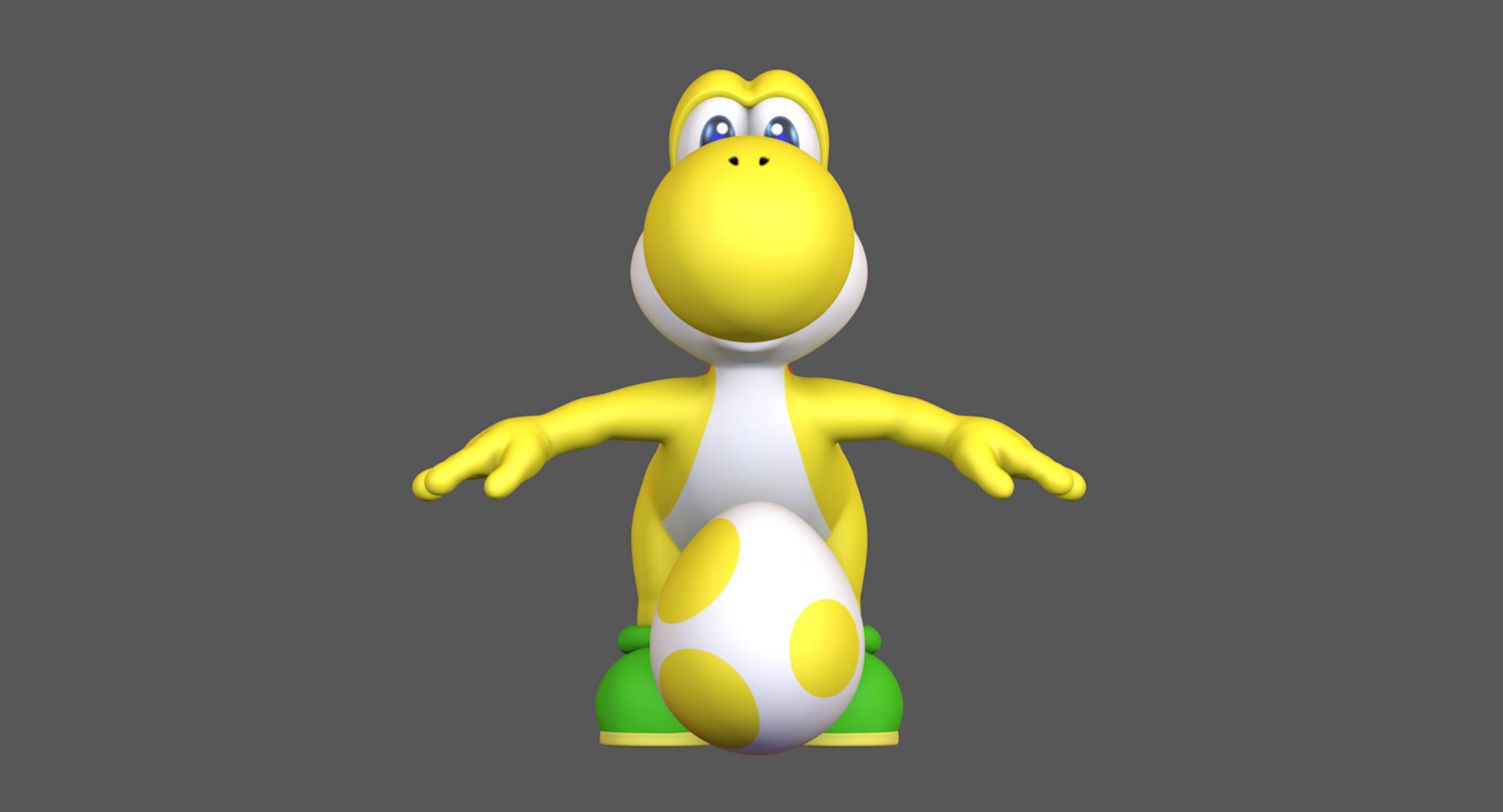 3D Classic Yellow Yoshi Super Mario - TurboSquid 1416657