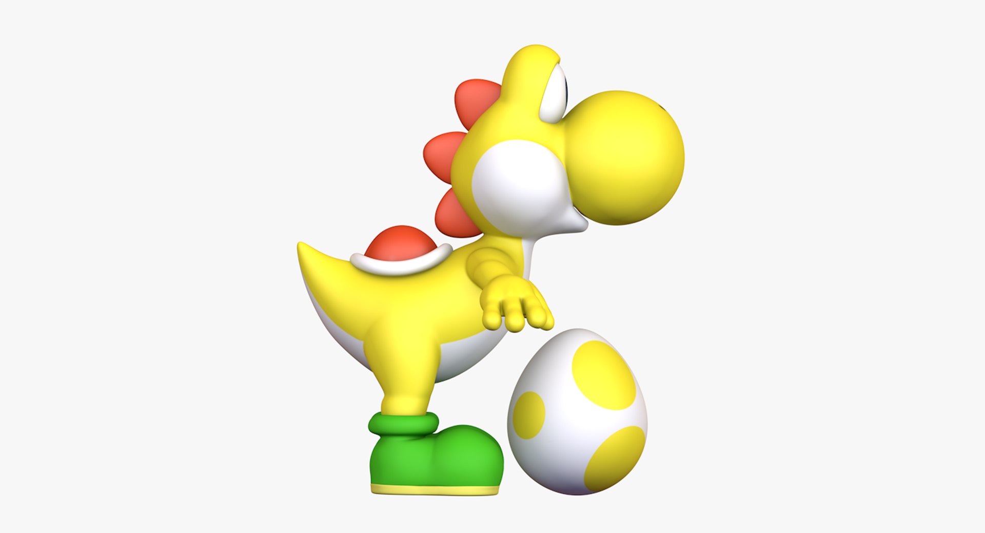 3D Classic Yellow Yoshi Super Mario - TurboSquid 1416657