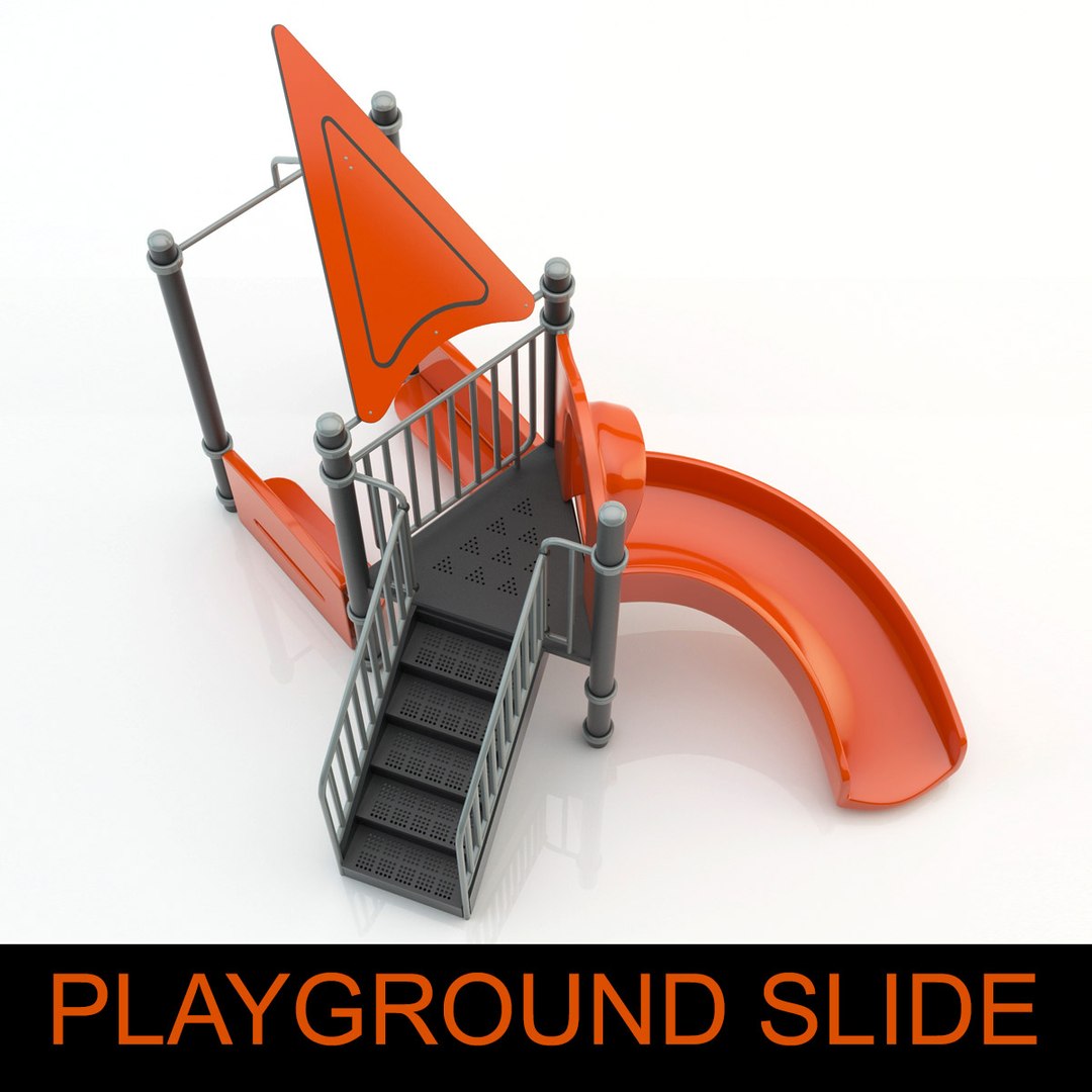 Children Playground Slide Child 3d Model