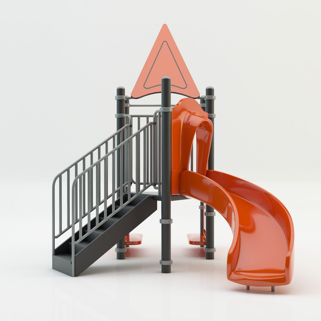Children Playground Slide Child 3d Model