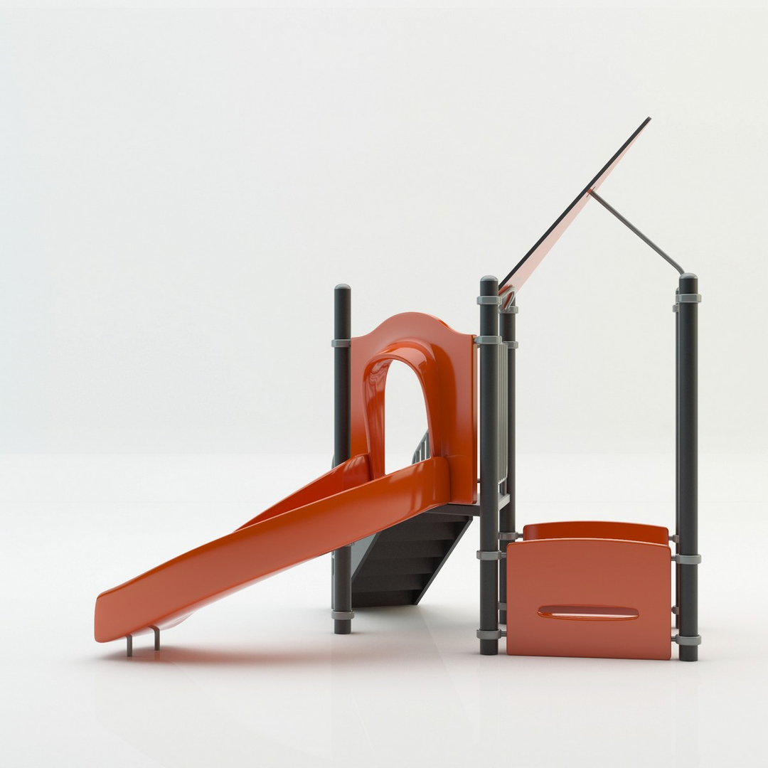 Children Playground Slide Child 3d Model