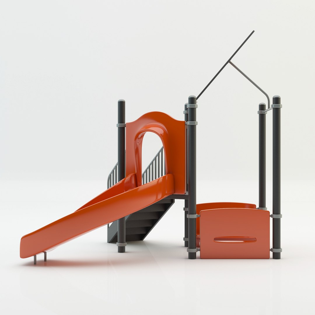Children Playground Slide Child 3d Model