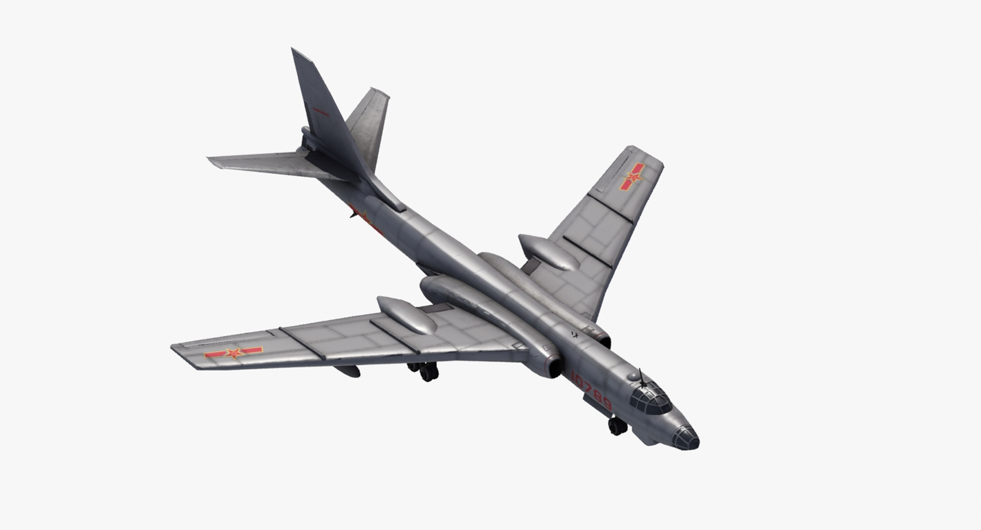 3d Model Of Xian H-6 Bomber