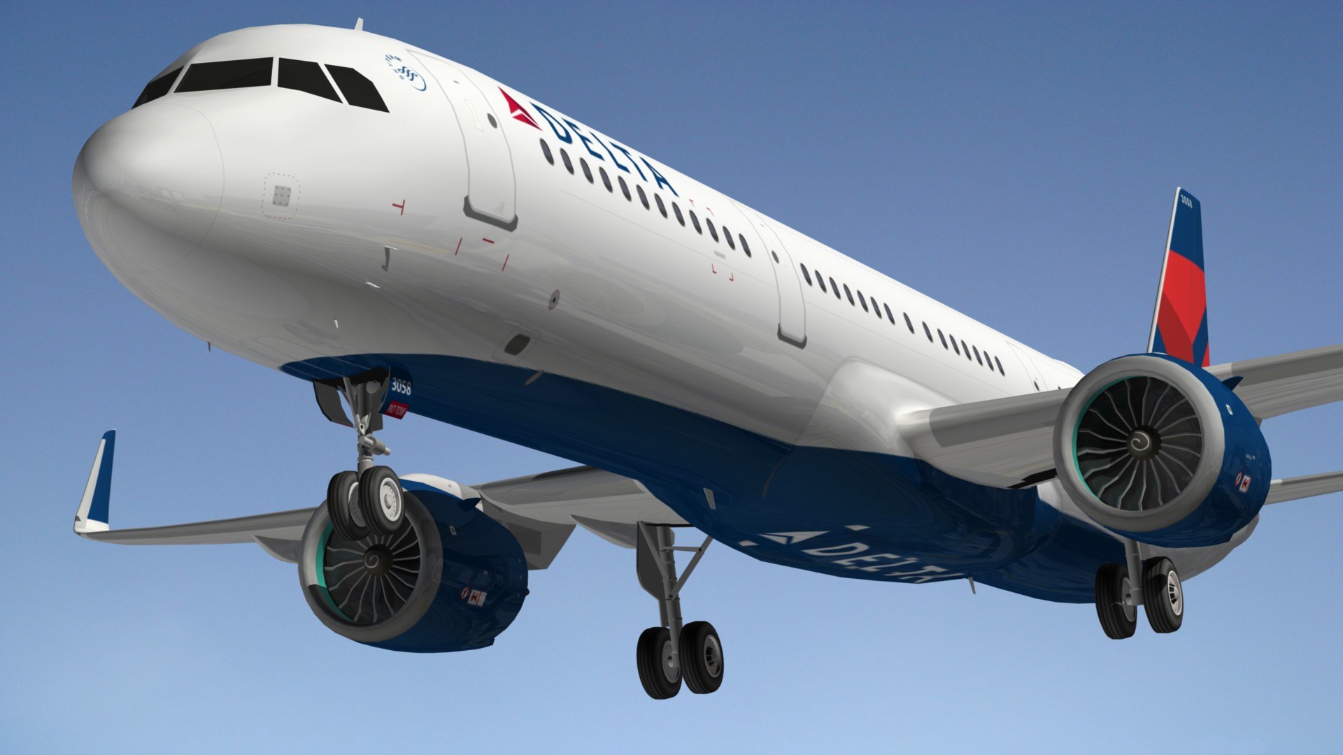 Airbus A321 Delta 3D Model - TurboSquid 1701168