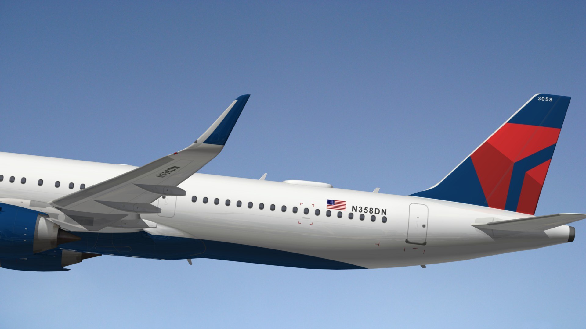 Airbus A321 Delta 3D Model - TurboSquid 1701168