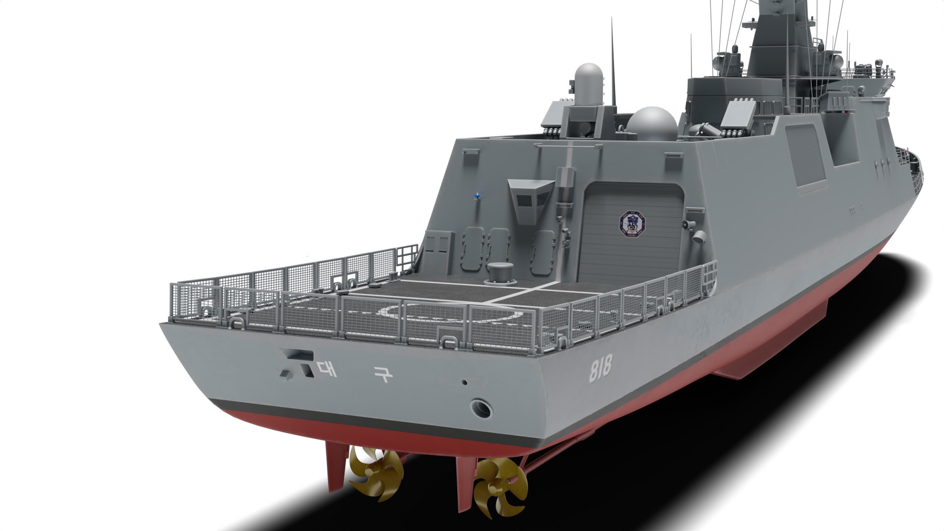 3D Korean Frigate Ffg-818 - TurboSquid 2191641