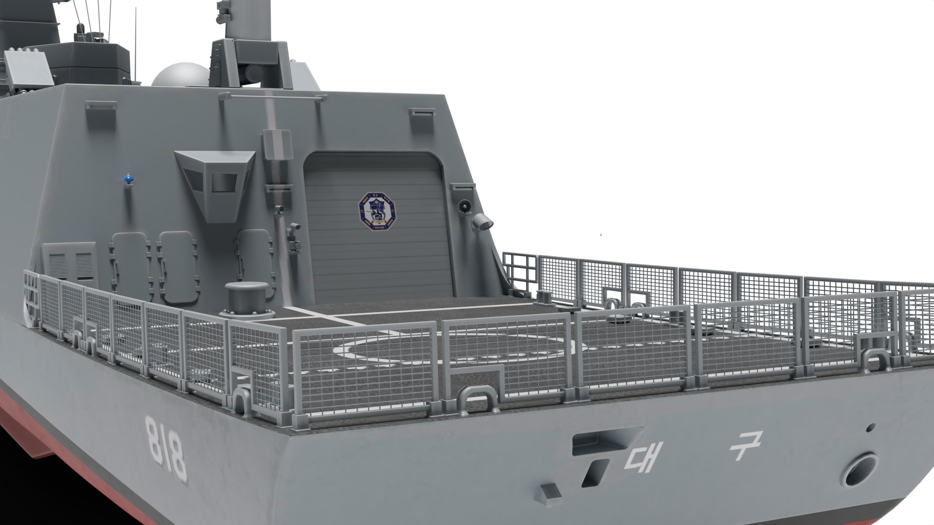 3D Korean Frigate Ffg-818 - TurboSquid 2191641