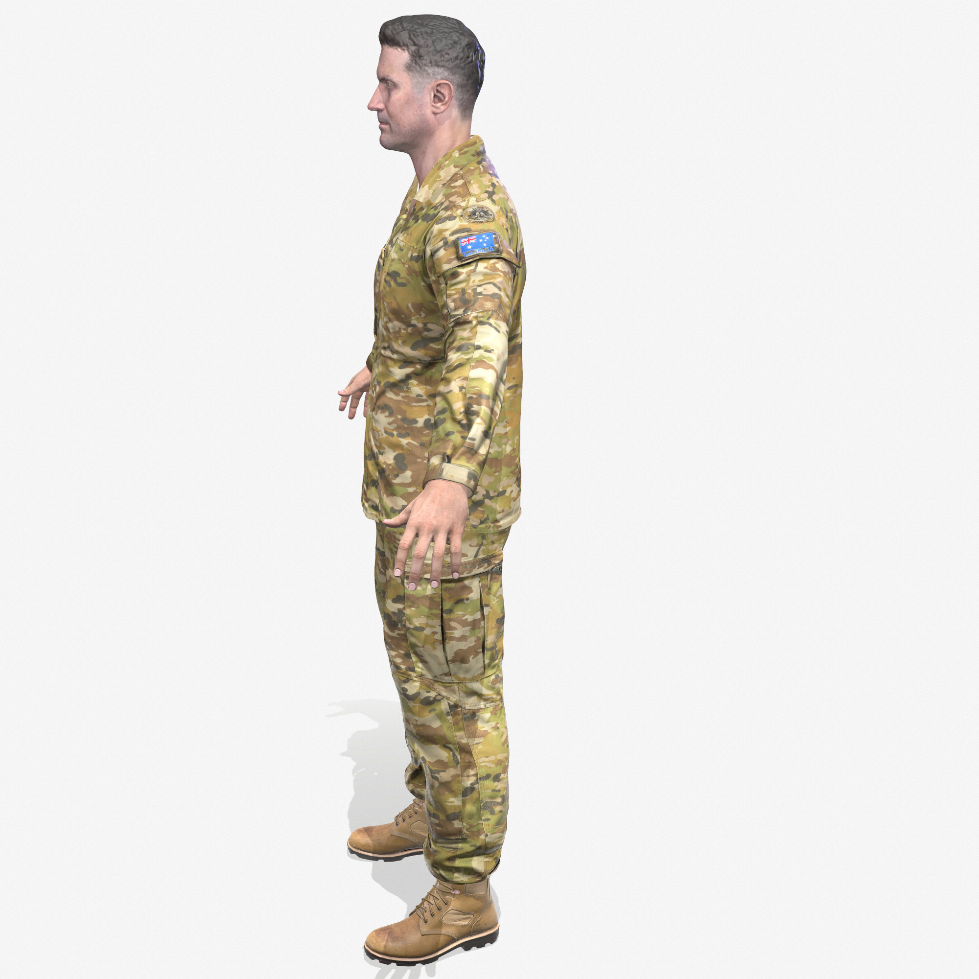 호주 국방 ADF MultiCam Uniform AMCU Barracks Uniform 3D 모델 - TurboSquid 1675315