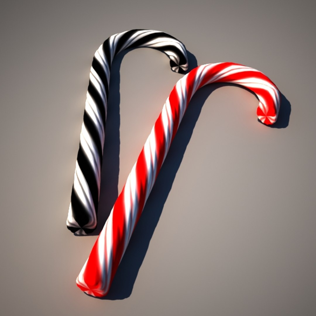 Candy Cane 3d Model