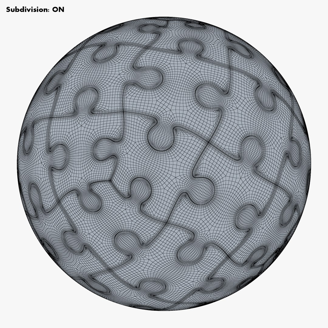 3D colored sphere puzzle v model - TurboSquid 1627263
