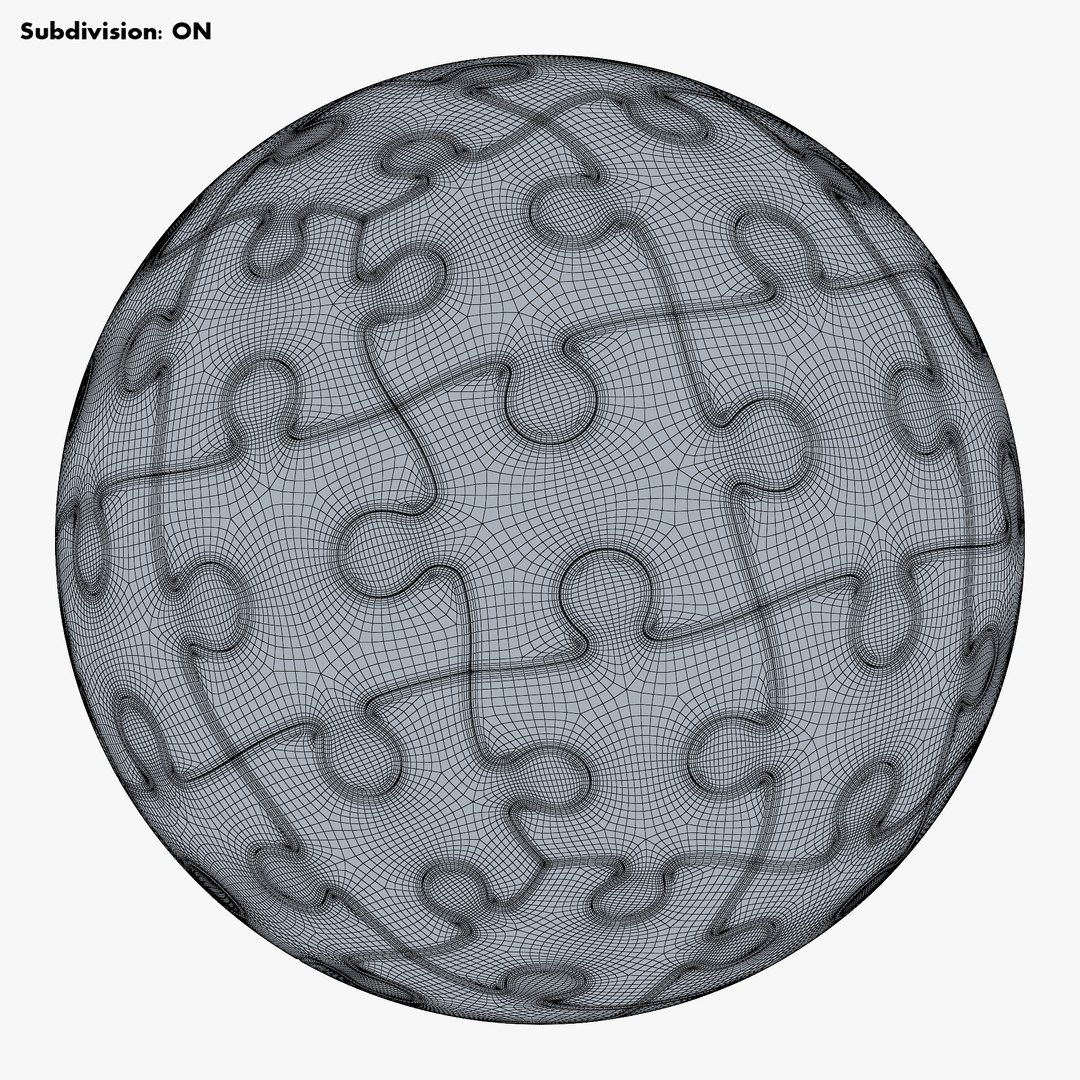 3D colored sphere puzzle v model - TurboSquid 1627263