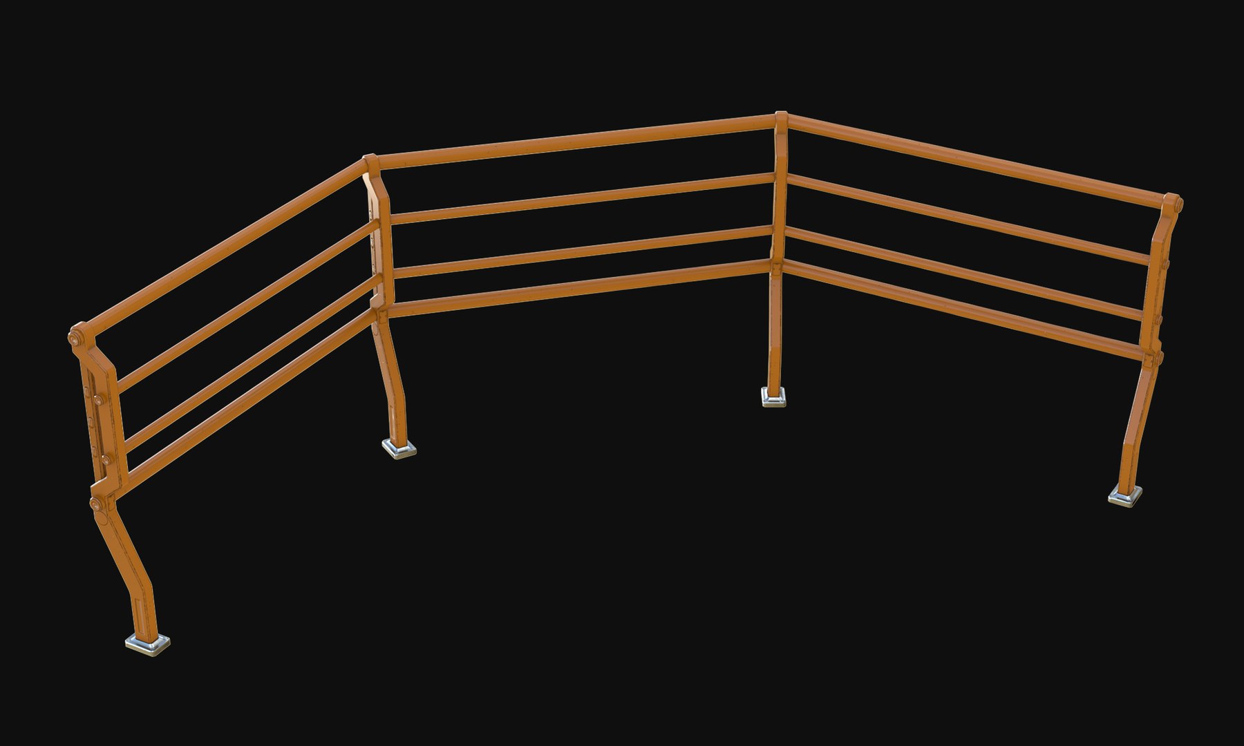 3D Sci-fi Modular Fence Model - TurboSquid 1826954