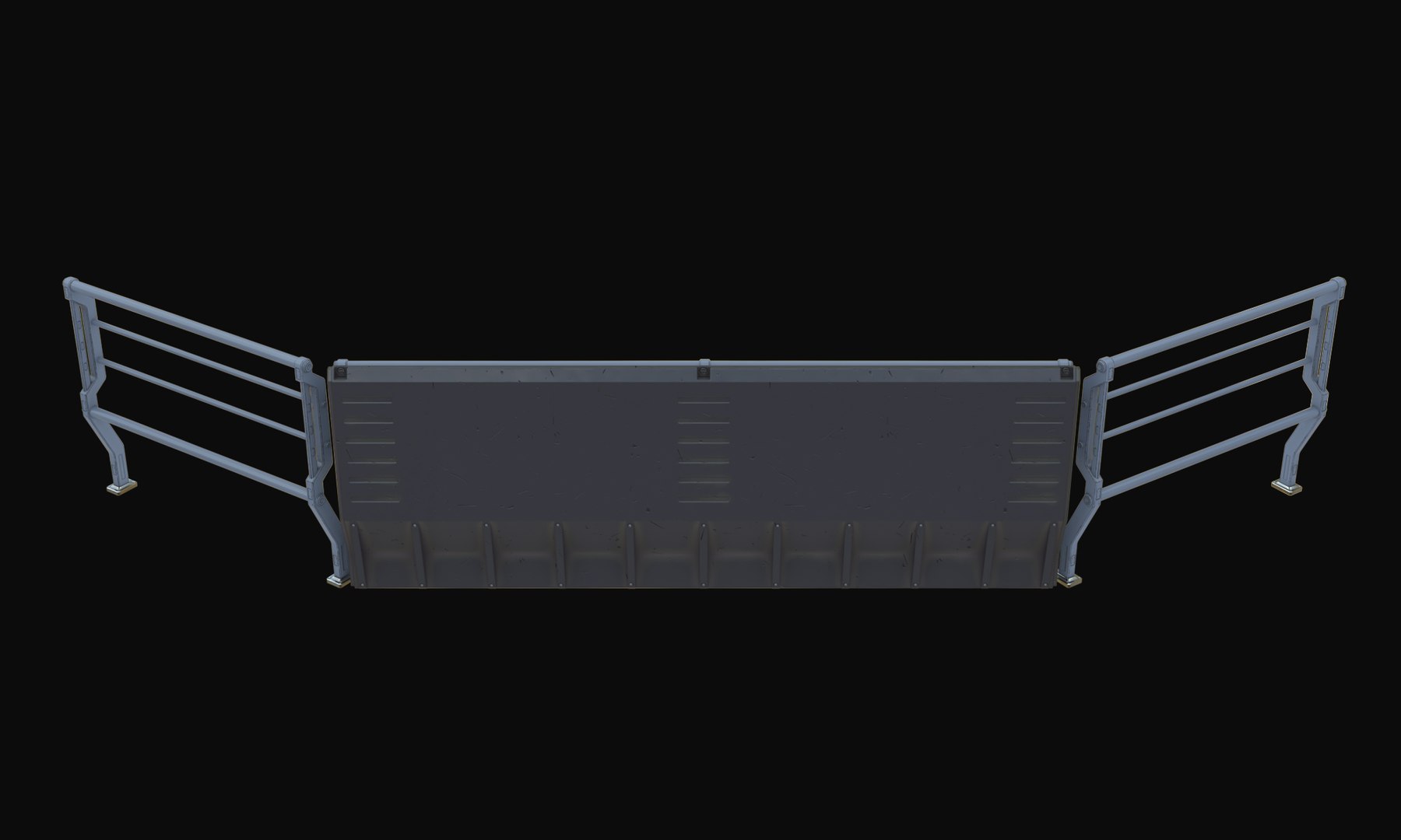 3D Sci-fi Modular Fence Model - TurboSquid 1826954