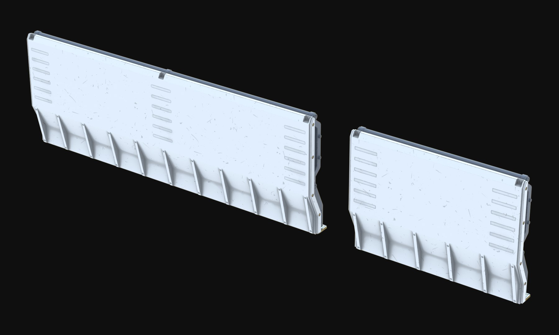 3D Sci-fi Modular Fence Model - TurboSquid 1826954