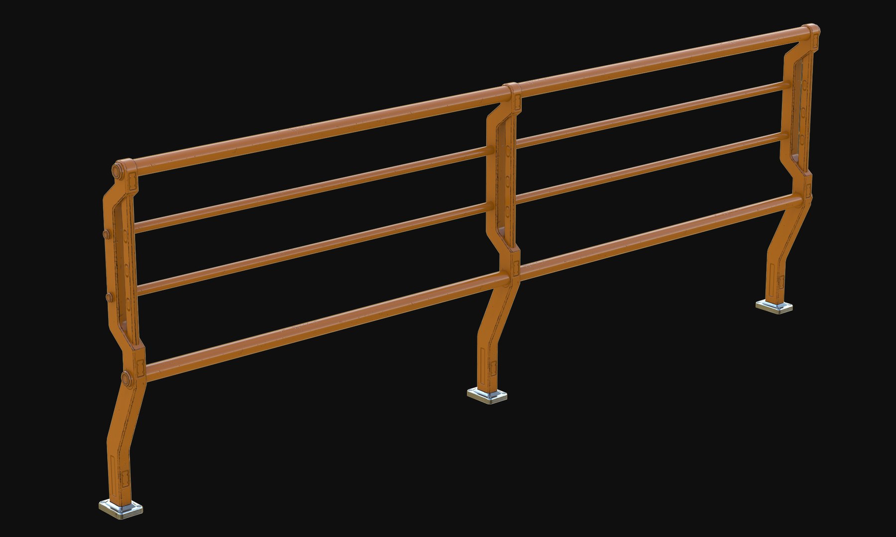 3D Sci-fi Modular Fence Model - TurboSquid 1826954