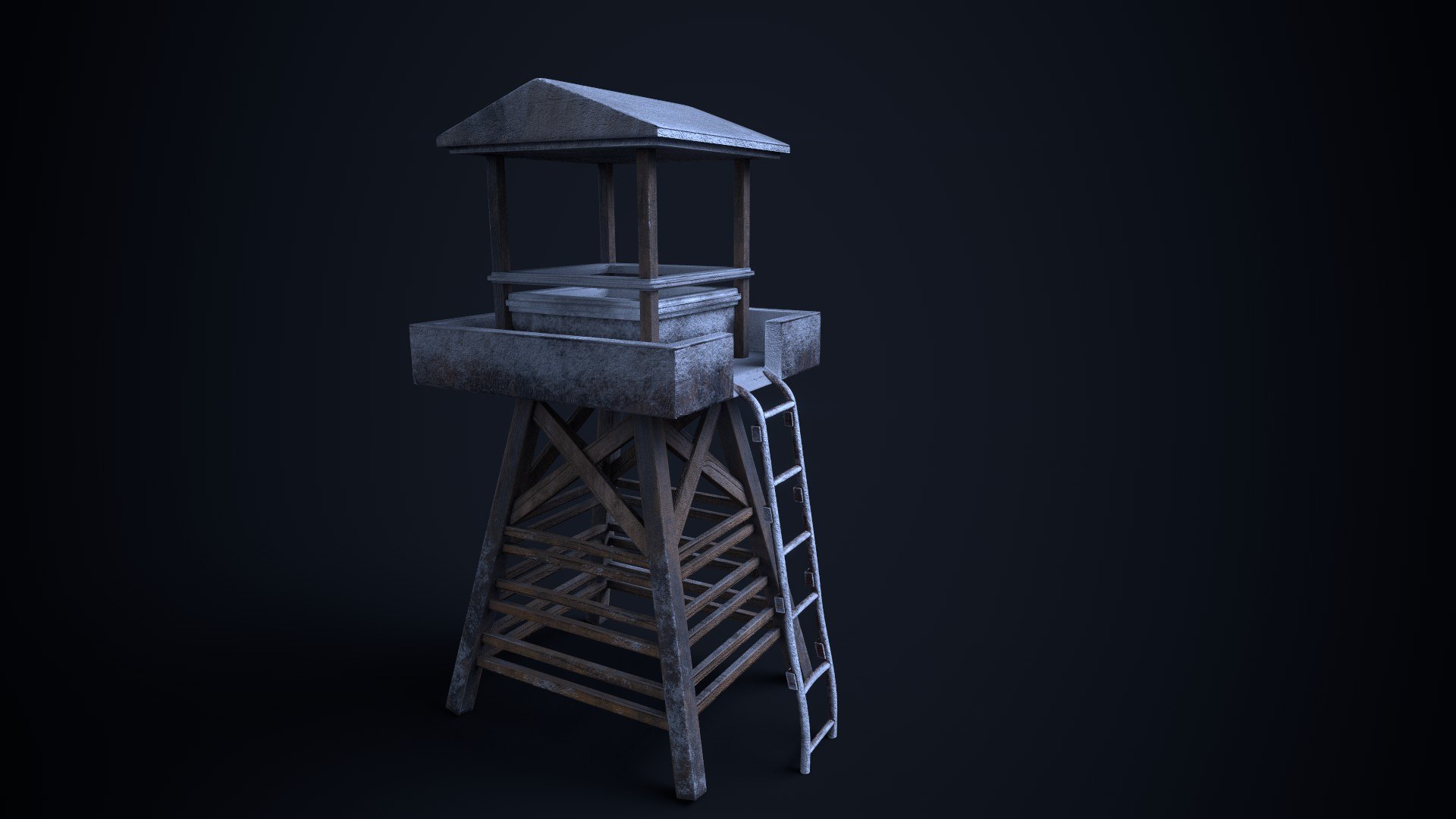 Watch Tower Model - TurboSquid 2031512