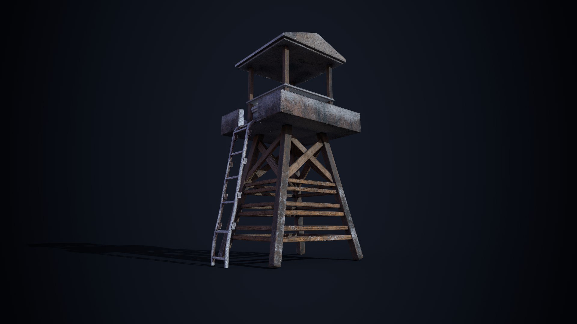 Watch Tower Model - TurboSquid 2031512
