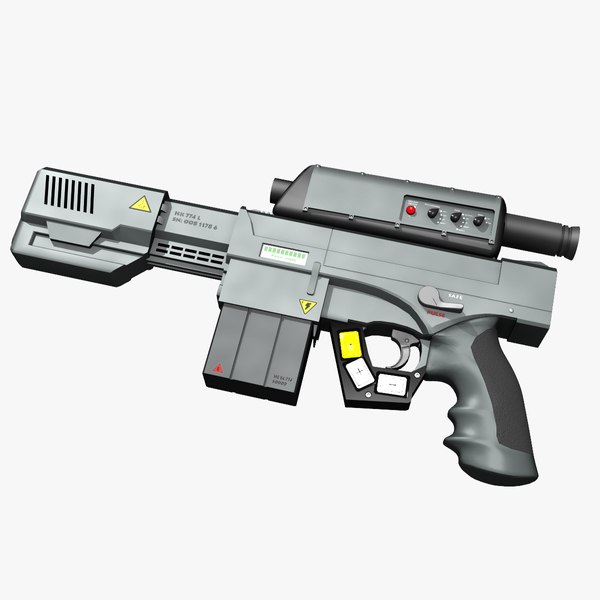 3D sci-fi laser pistol model - TurboSquid 1231838