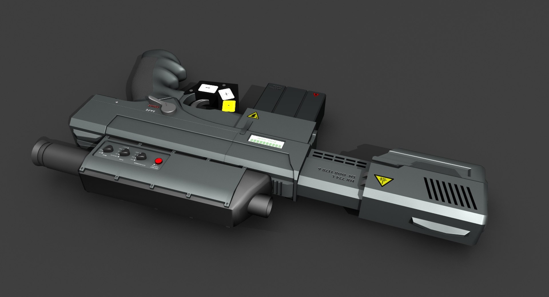 3D Sci-fi Laser Pistol Model - TurboSquid 1231838