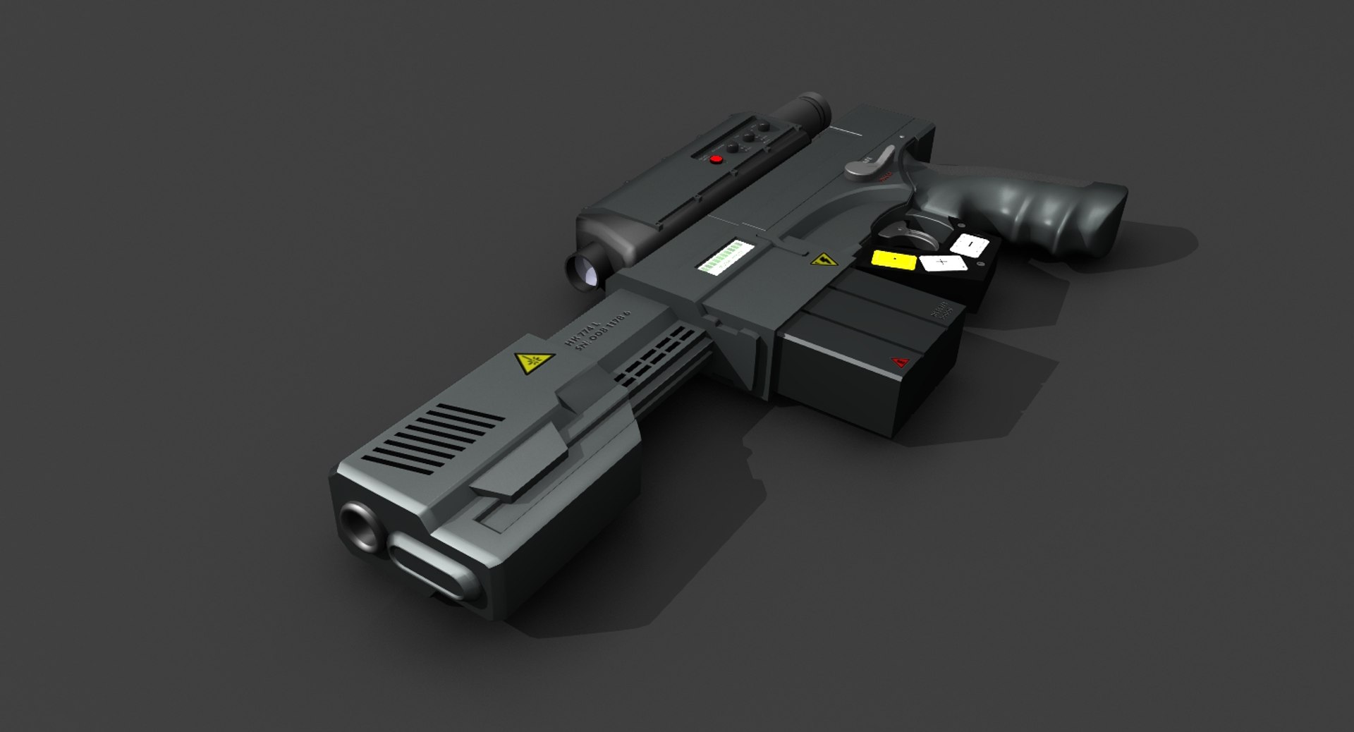 3D Sci-fi Laser Pistol Model - TurboSquid 1231838