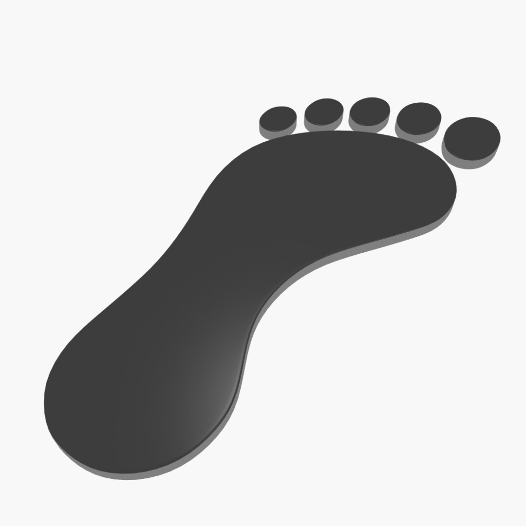 3D Footprint Foot Print - TurboSquid 1432598