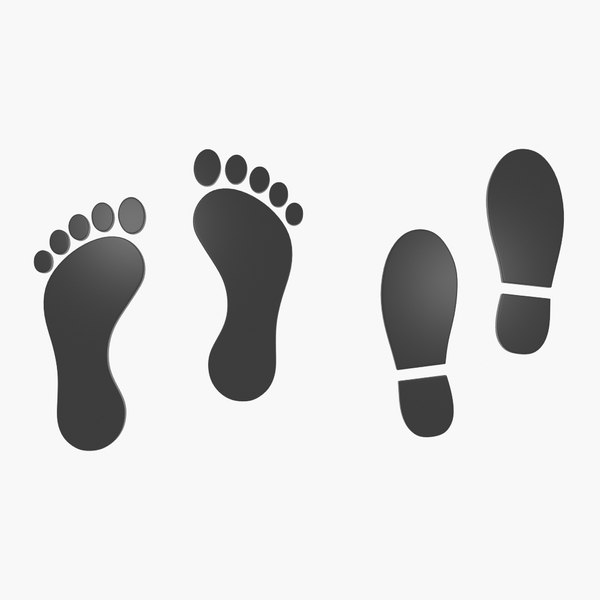 free 3ds model footprint foot print