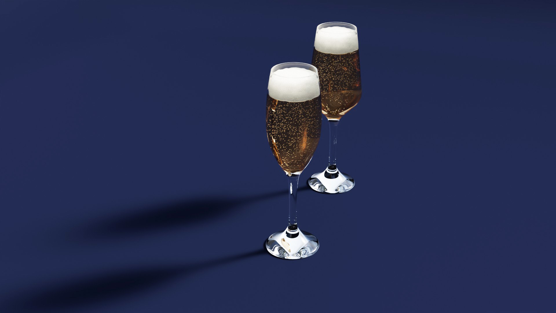 Drink Glass - Champagne 3D Model - TurboSquid 2003539