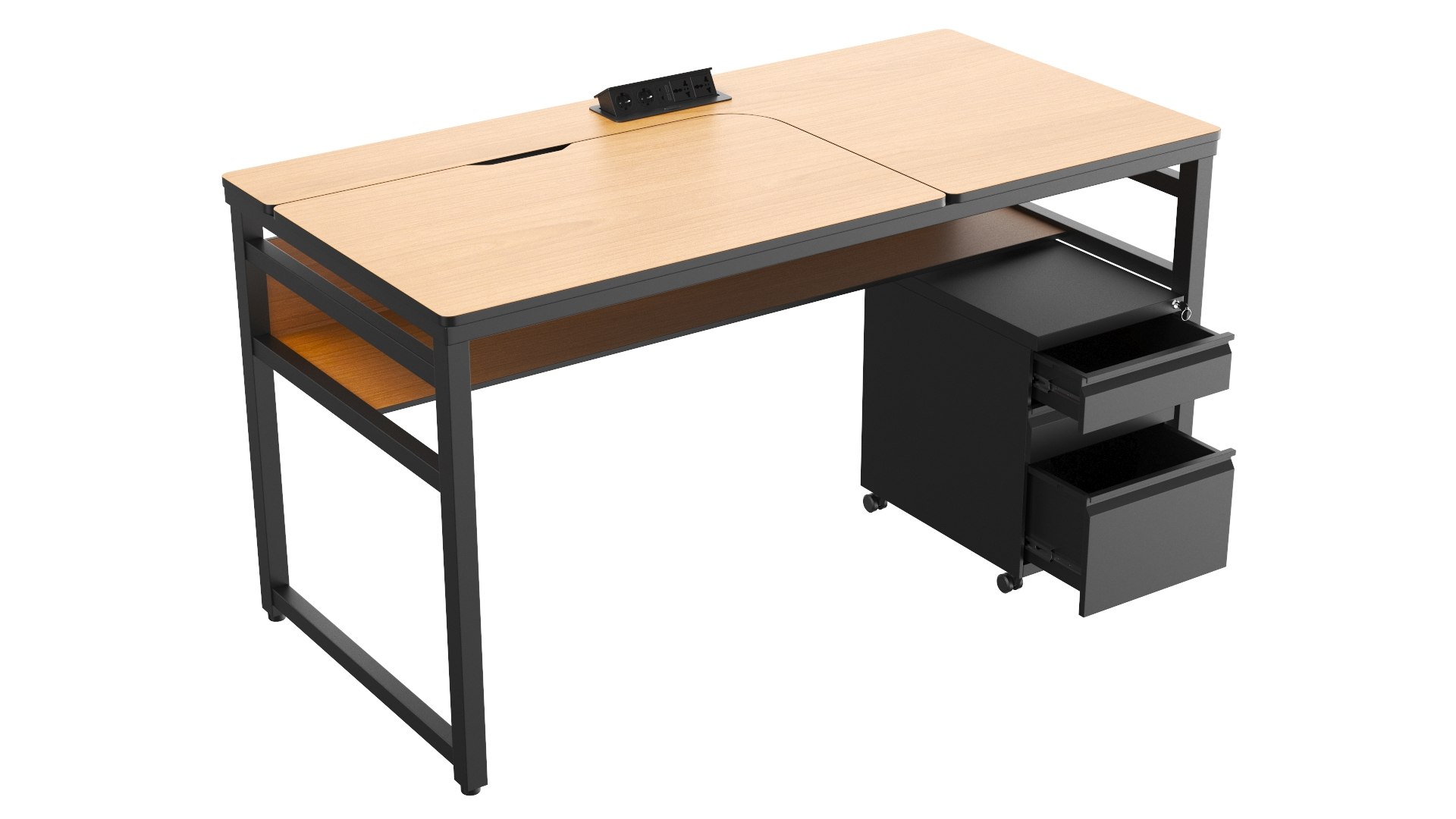 Detailed Modern Desk 3D Model - TurboSquid 2191270