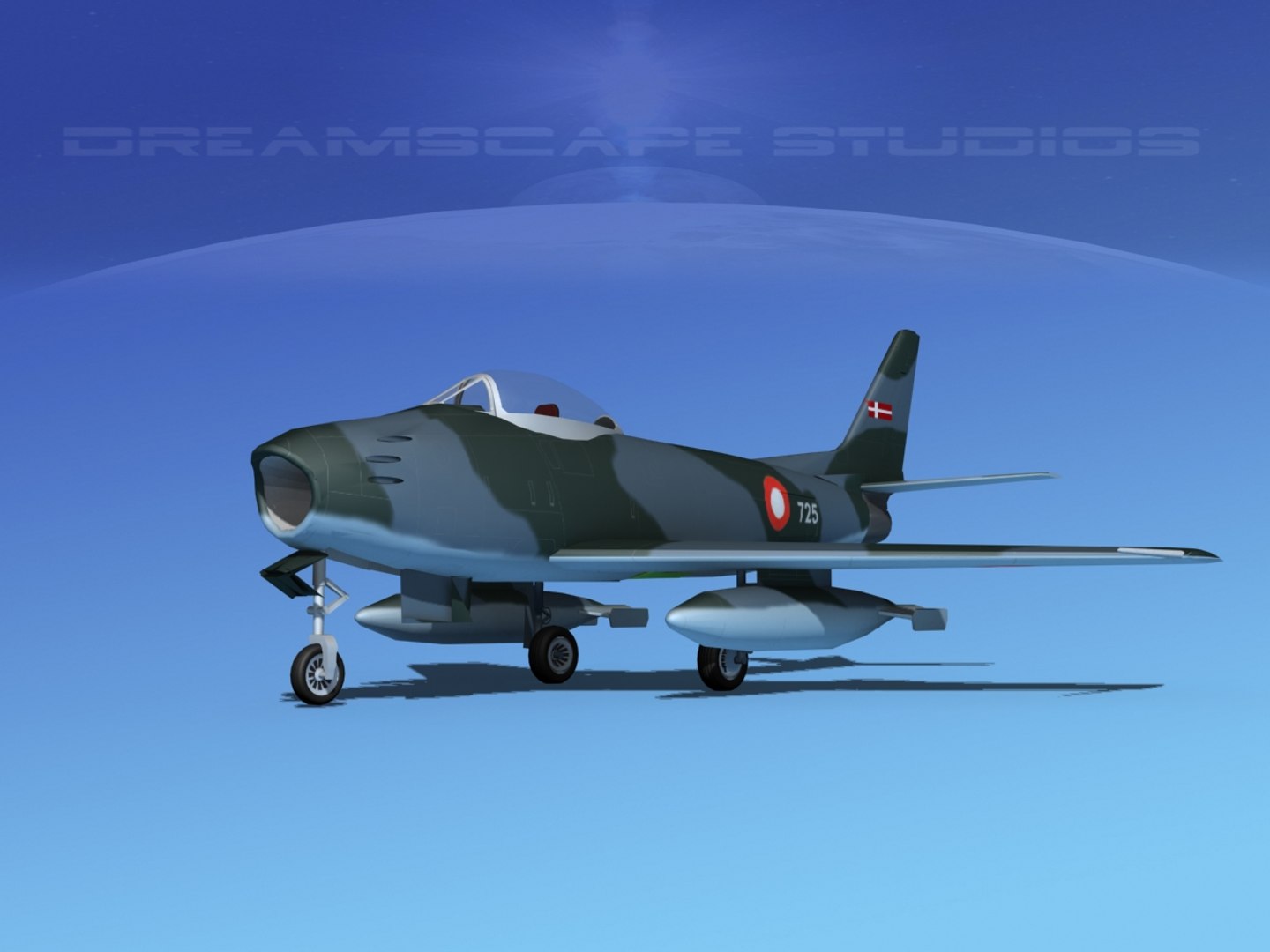 3d Model North American F-86 Sabre