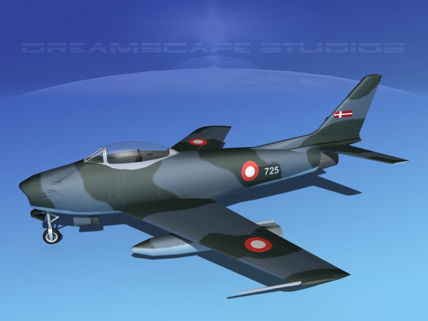 3d Model North American F-86 Sabre