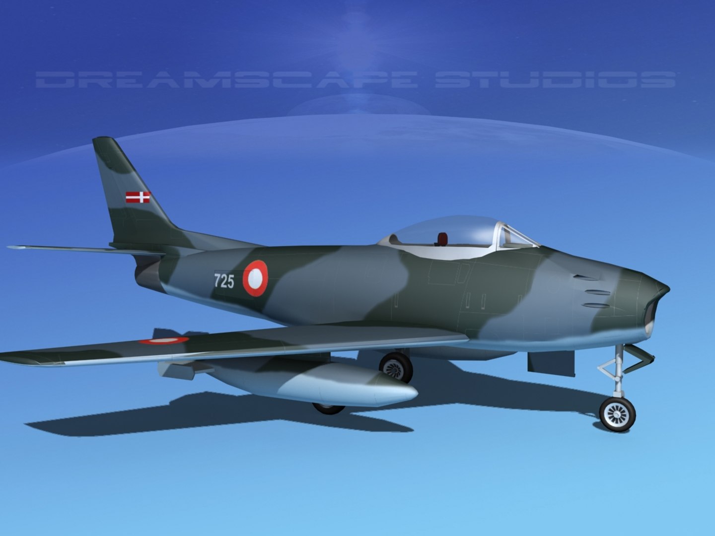 3d Model North American F-86 Sabre