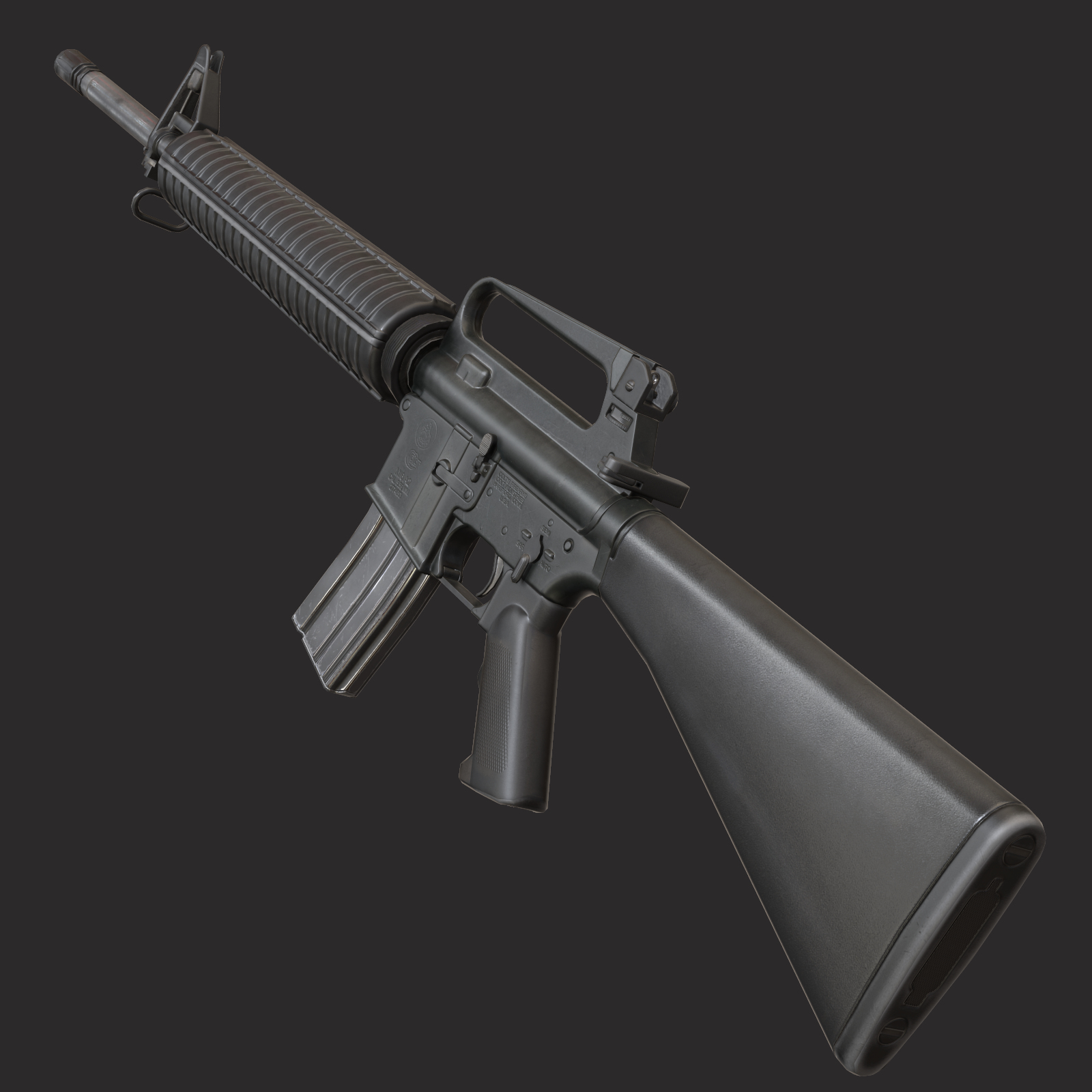 3d m16a2 rifle model